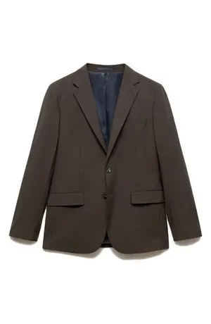Mango Slim Fit Wool Blend Sport Coat