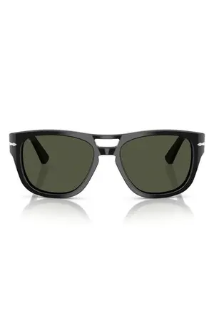 Persol Persol 55mm Square Sunglasses Black
