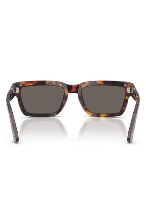 Persol 55mm Rectangle Sunglasses - Havana