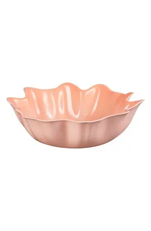 LE CREUSET Iris Stoneware Ruffle Serving Bowl - Peche