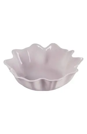 LE CREUSET Iris Stoneware Ruffle Serving Bowl Shallot