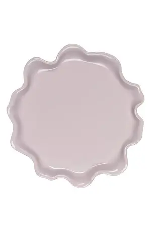 LE CREUSET Iris Stoneware Ruffle Platter Shallot