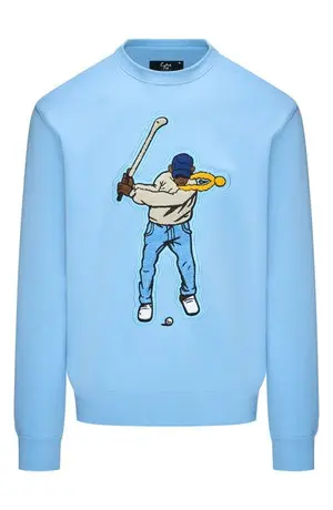 EASTSIDE GOLF Swingman Appliqué Sweatshirt - Polaris Blue