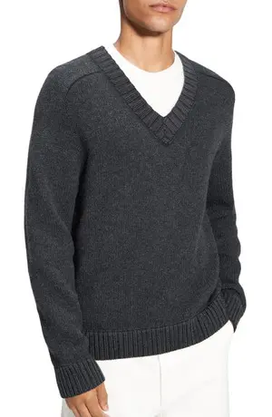 Theory Heavy Wool Blend Sweater - Pestle Melange