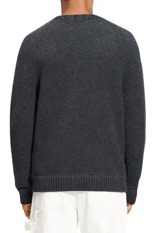 Theory Heavy Wool Blend Sweater - Pestle Melange