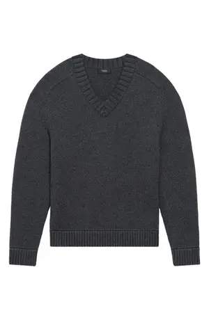 Theory Heavy Wool Blend Sweater - Pestle Melange