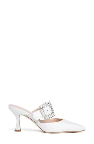 BEAUTIISOLES Georgina Pointed Toe Mule - Off White