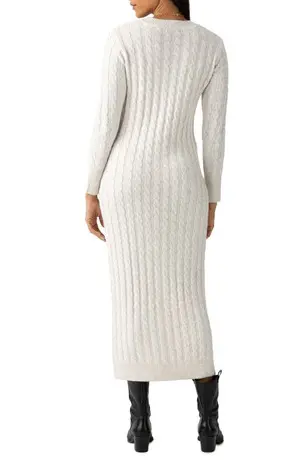 Sanctuary Cable Knit Long Sleeve Sweater Dress