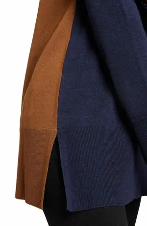 Santorelli Tori Color Block Knit Sweater