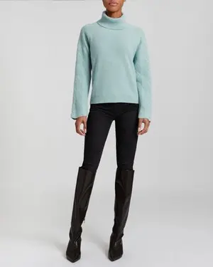 Santorelli Dana Cowl Neck Bell Sleeve Sweater