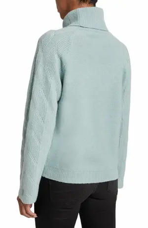 Santorelli Dana Cowl Neck Bell Sleeve Sweater