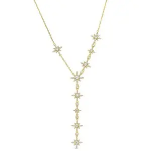 ANNA ZUCKERMAN Starry Night Lariat Necklace - Yellow Gold