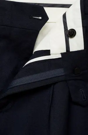 Mango Slim Fit Virgin Wool Dress Pants