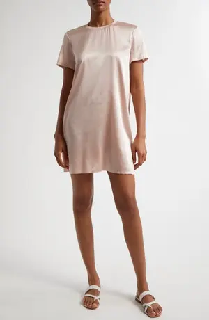 ATM Anthony Thomas Melillo Stretch Charmeuse Shift Dress