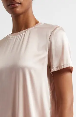ATM Anthony Thomas Melillo Stretch Charmeuse Shift Dress