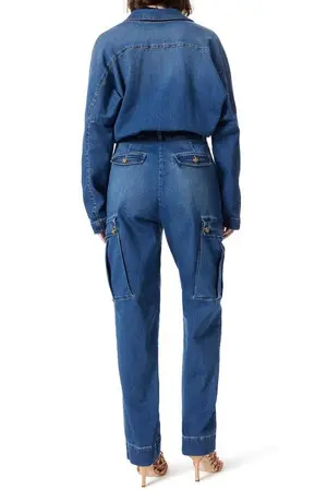 DO BY DEE OCLEPPO Denim Cargo Jumpsuit