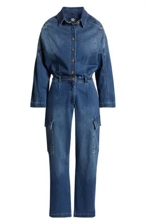 DO BY DEE OCLEPPO Denim Cargo Jumpsuit