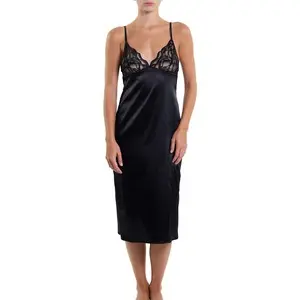 Hanky Panky Dark Romance Satin Chemise - Black