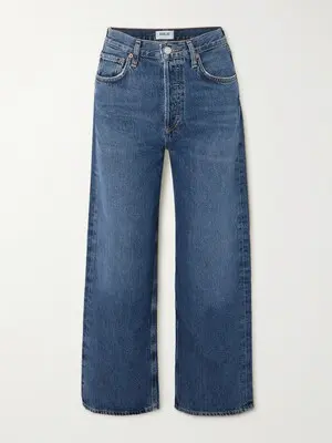 AGOLDE Ren High-rise Wide-leg Recycled Jeans - Blue