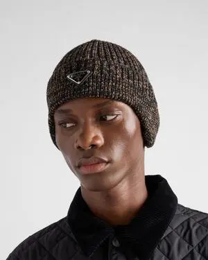 Prada Mélange Wool Beanie