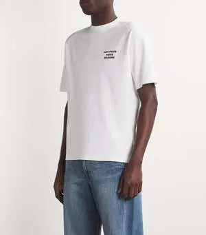 Drole De Monsieur Cotton Slogan T-shirt - White