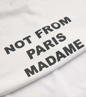 Drole De Monsieur Cotton Slogan T-shirt - White