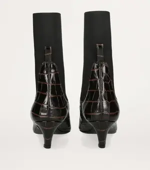 TOTEME The Midi Heel Leather Boots 50
