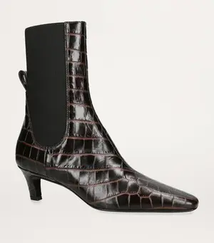 TOTEME The Midi Heel Leather Boots 50