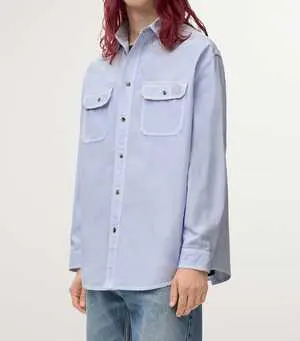 Loewe Cotton Embroidered Logo Shirt
