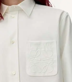 Loewe Cotton Embroidered Logo Shirt