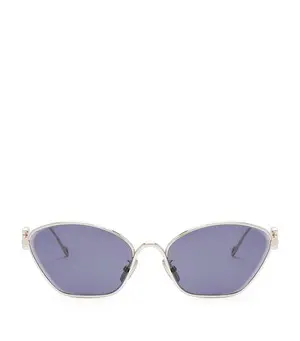 Loewe Anagram Hexagonal Sunglasses - Blue