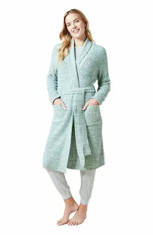 SOFTIES Heather Marshmallow Wrap Robe Heather Dusty Green