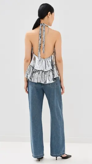 Azeeza Winston Sequin Top