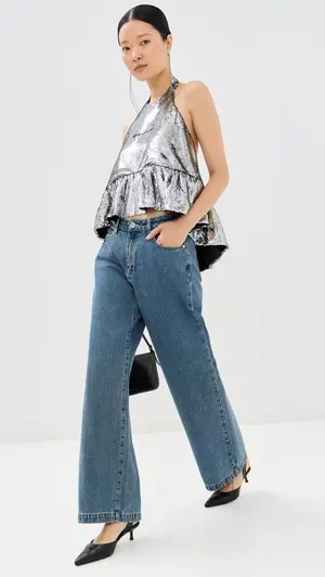 Azeeza Winston Sequin Top