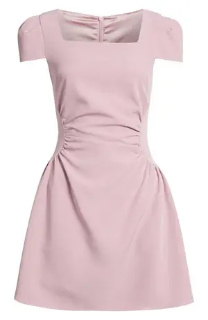 NIKKI LUND Tiffany Side Ruched Dress - Pink