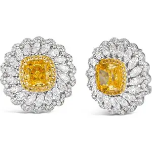 ANNA ZUCKERMAN La Maya Diamond Crystalline Earrings