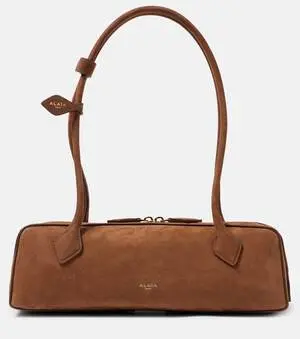 Alaïa Le Teckel Medium Suede Shoulder Bag - Brown