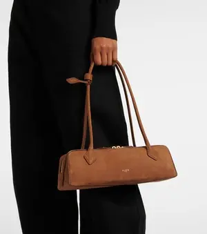 Alaïa Le Teckel Medium Suede Shoulder Bag - Brown