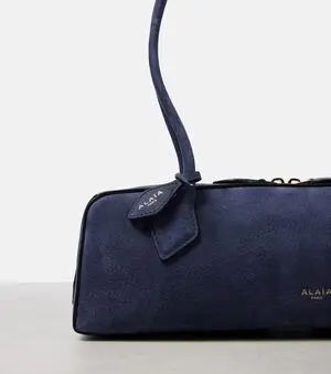 Alaïa Le Teckel Suede Shoulder Bag - Blue