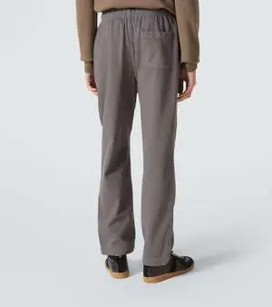 FRAME Cotton Straight Leg Pants - Grey