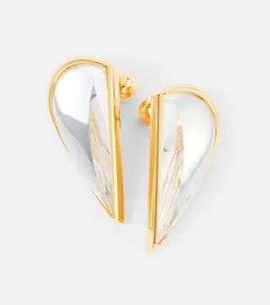 Alaïa Demi-cour Bombe Earrings In And Resin