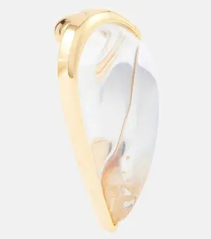 Alaïa Demi-cour Bombe Earrings In And Resin