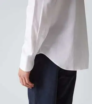 Canali Cotton Poplin Shirt - White