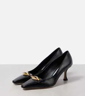 JIMMY CHOO Ryker 70 Leather Pumps