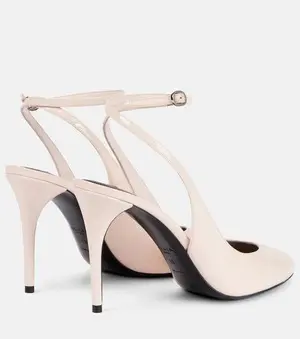 Alaïa Patent Leather Slingback Pumps