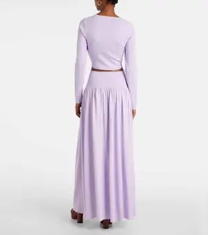Zimmermann Acacia Knit Scoop Crop Top