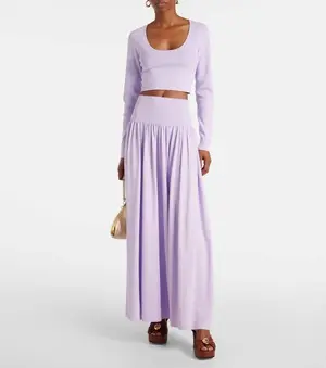 Zimmermann Acacia Knit Scoop Crop Top