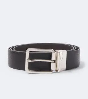 Canali Leather Belt - Black