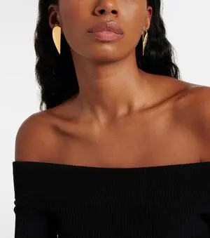 Alaïa Demi-cœur Earrings - Gold