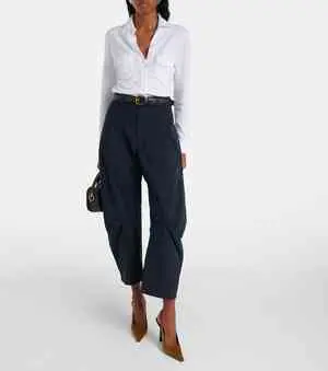 NILI LOTAN Liam Cotton Shirt - White